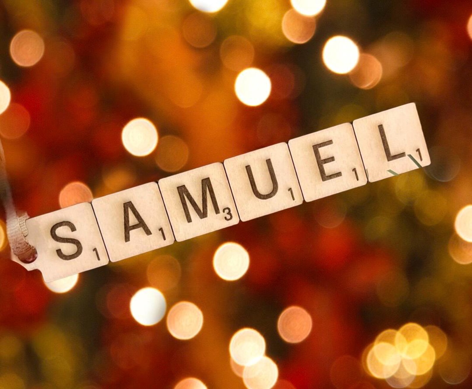 Personalized Name Ornament, Scrabble Themed Stocking Tag - Etsy