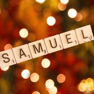 Personalized Name Ornament, Scrabble Themed Stocking Tag - Etsy