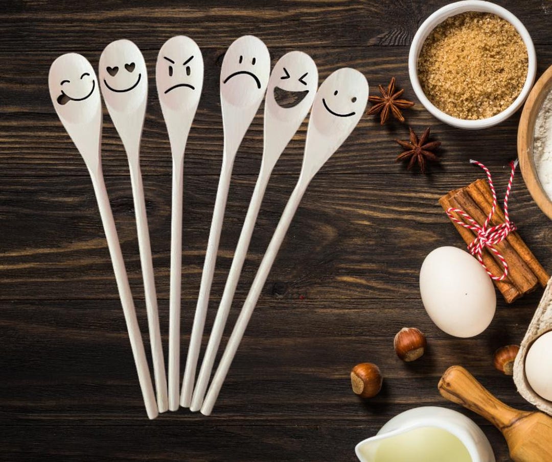 Colorful Emoji Face Spoons: Quirky Kitchen Utensils for Fun Dining and ...