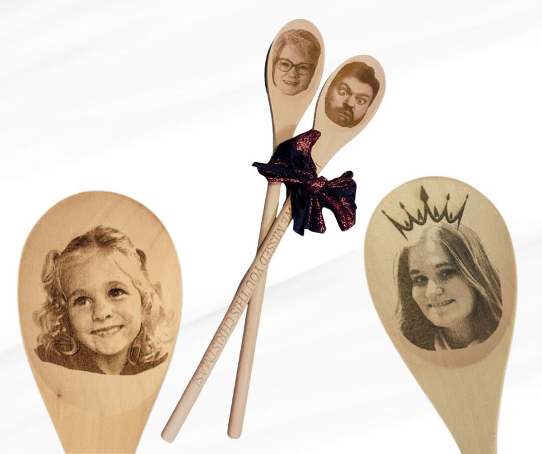 Personalized Funny Face Wooden Spoon - Quirky Kitchen Decor Gag Gift ...