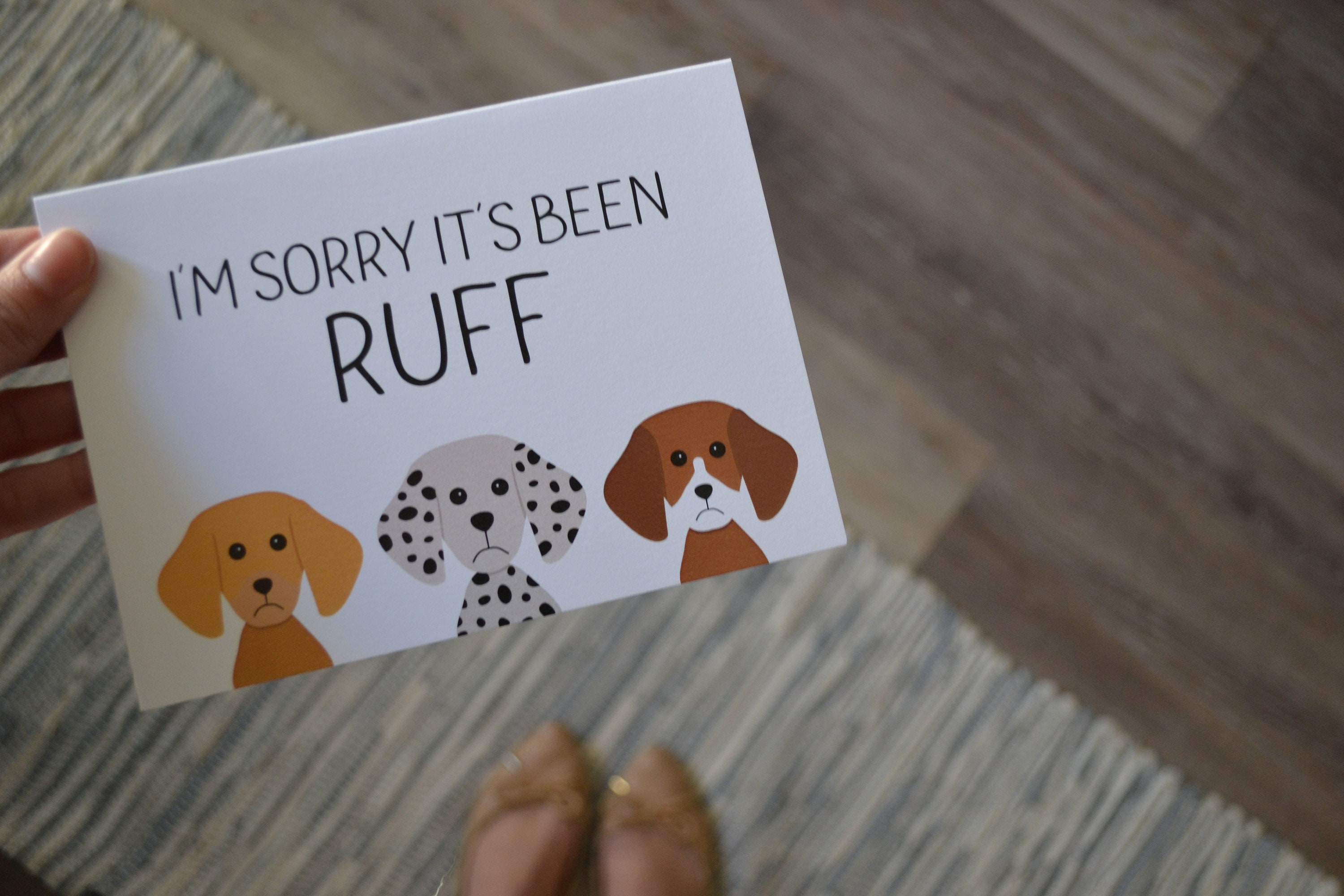 Sorry It's Been Ruff Puppy Dog Thinking of You - Etsy