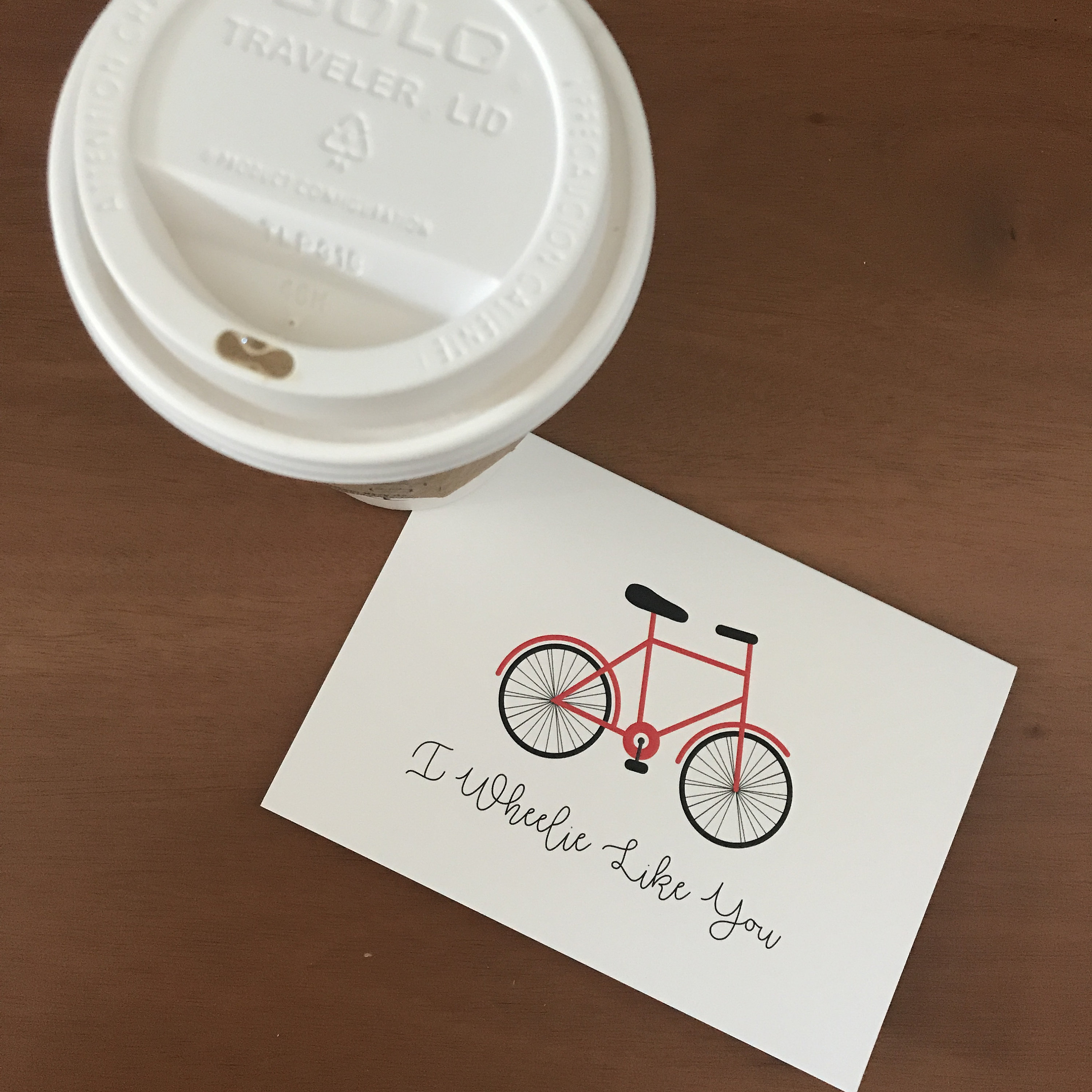 I Wheelie Like You Punny Handmade Congratulations Friendship Greeting ...