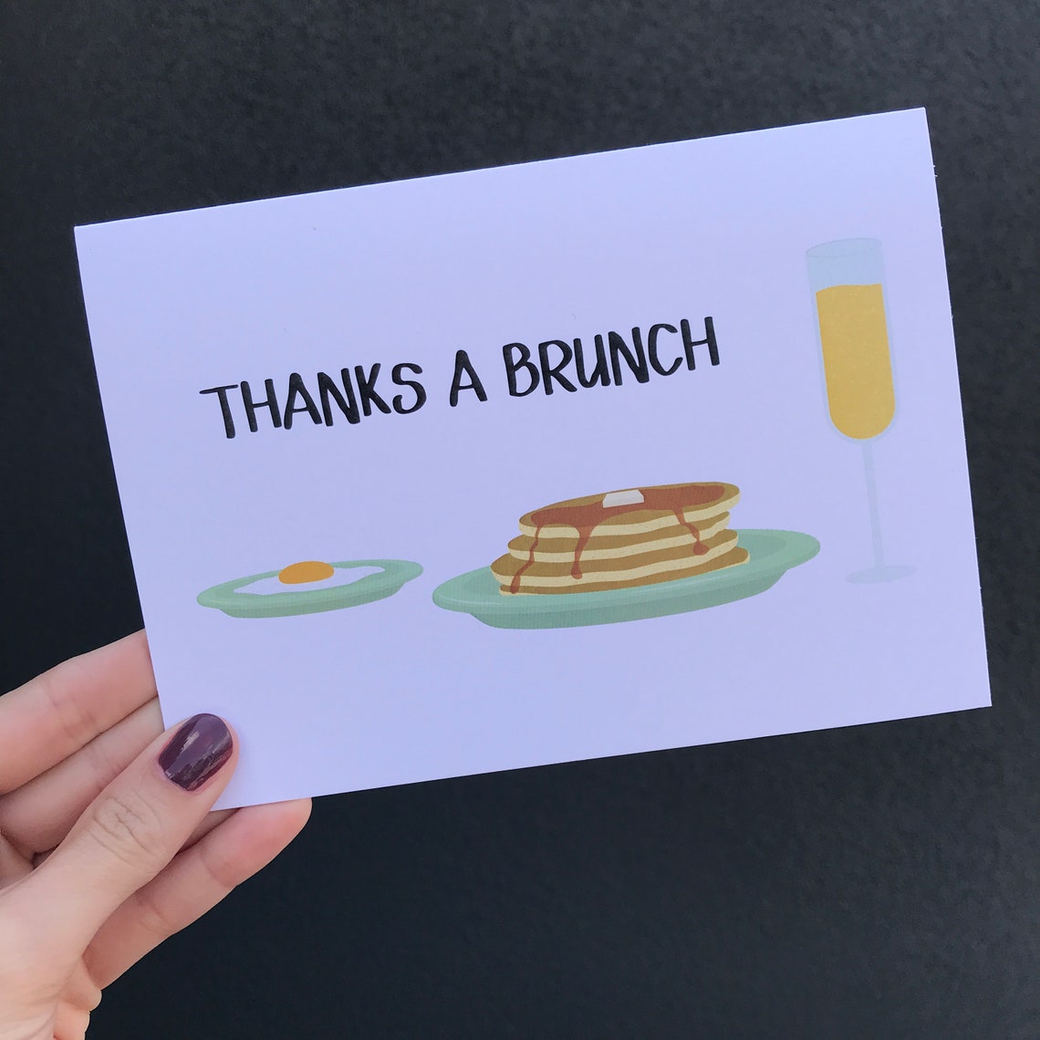 Thanks A Brunch | Punny Handmade Cute Funny Love Food Card Birthday ...