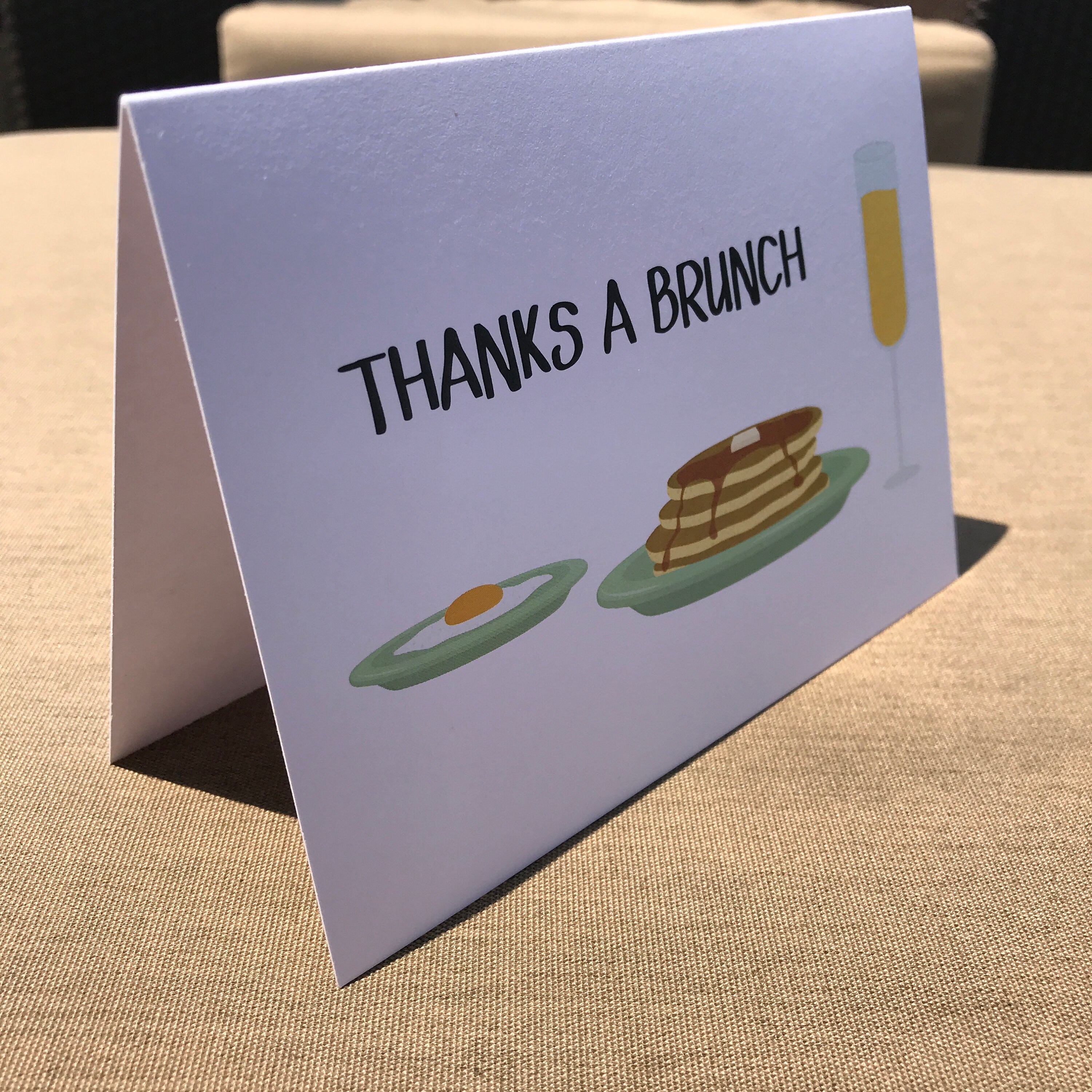 Thanks A Brunch | Punny Handmade Cute Funny Love Food Card Birthday ...