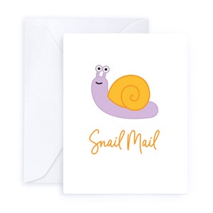 Snail Mail | Snail Greeting Card Post Office Old Fashioned Letters ...