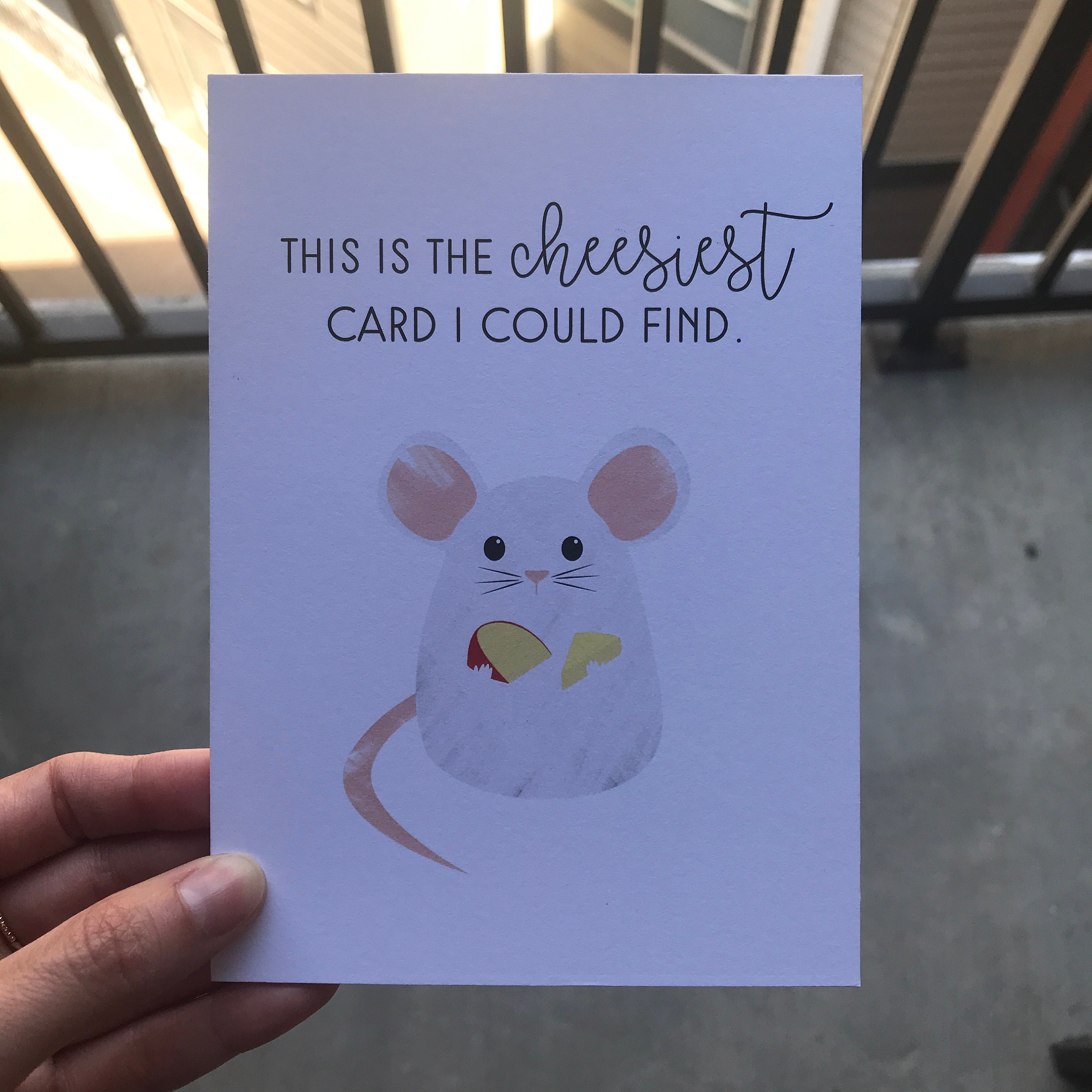 This is the Cheesiest Card I Could Find | Punny Handmade Cute ...