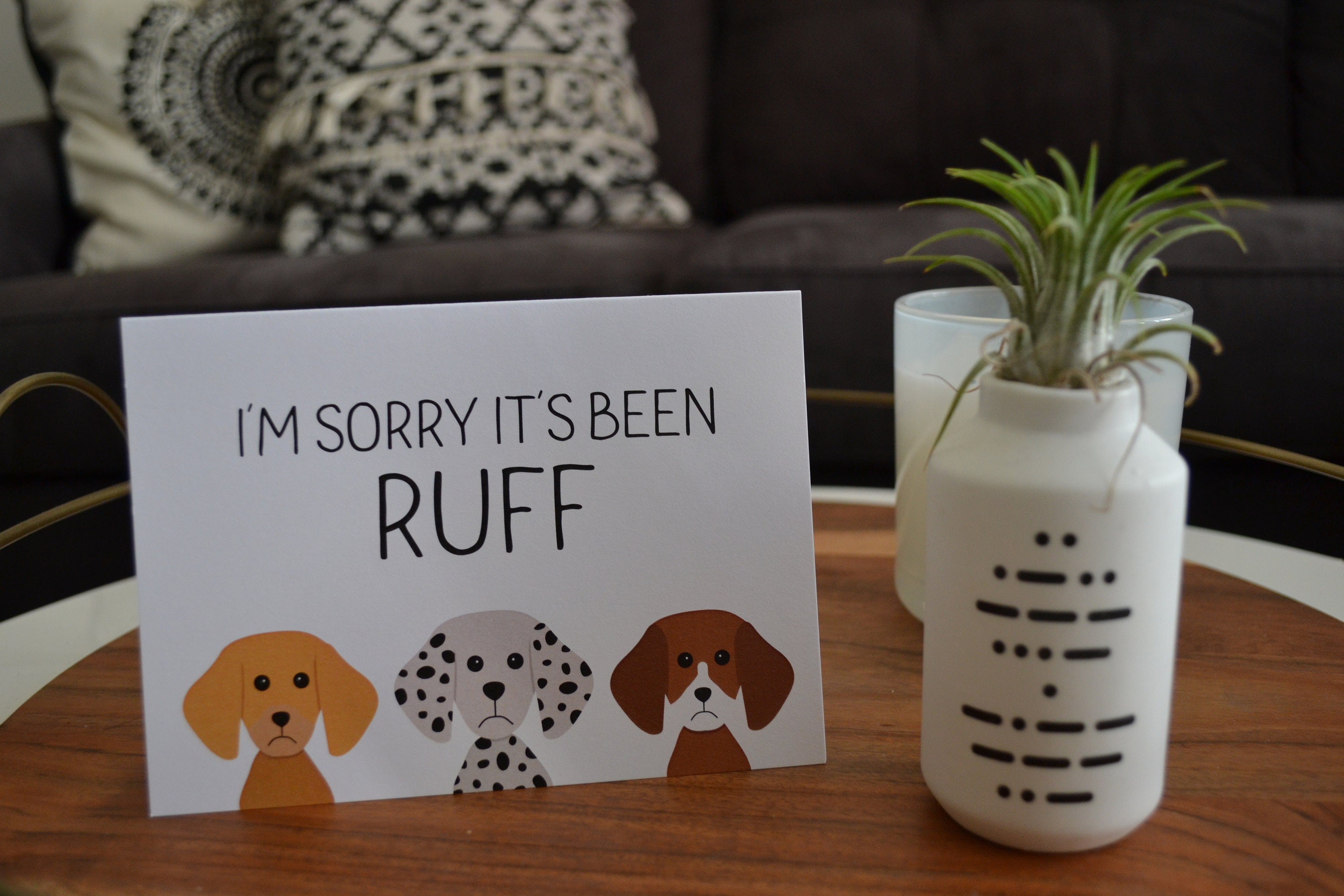 Sorry It's Been Ruff Puppy Dog Thinking of You - Etsy