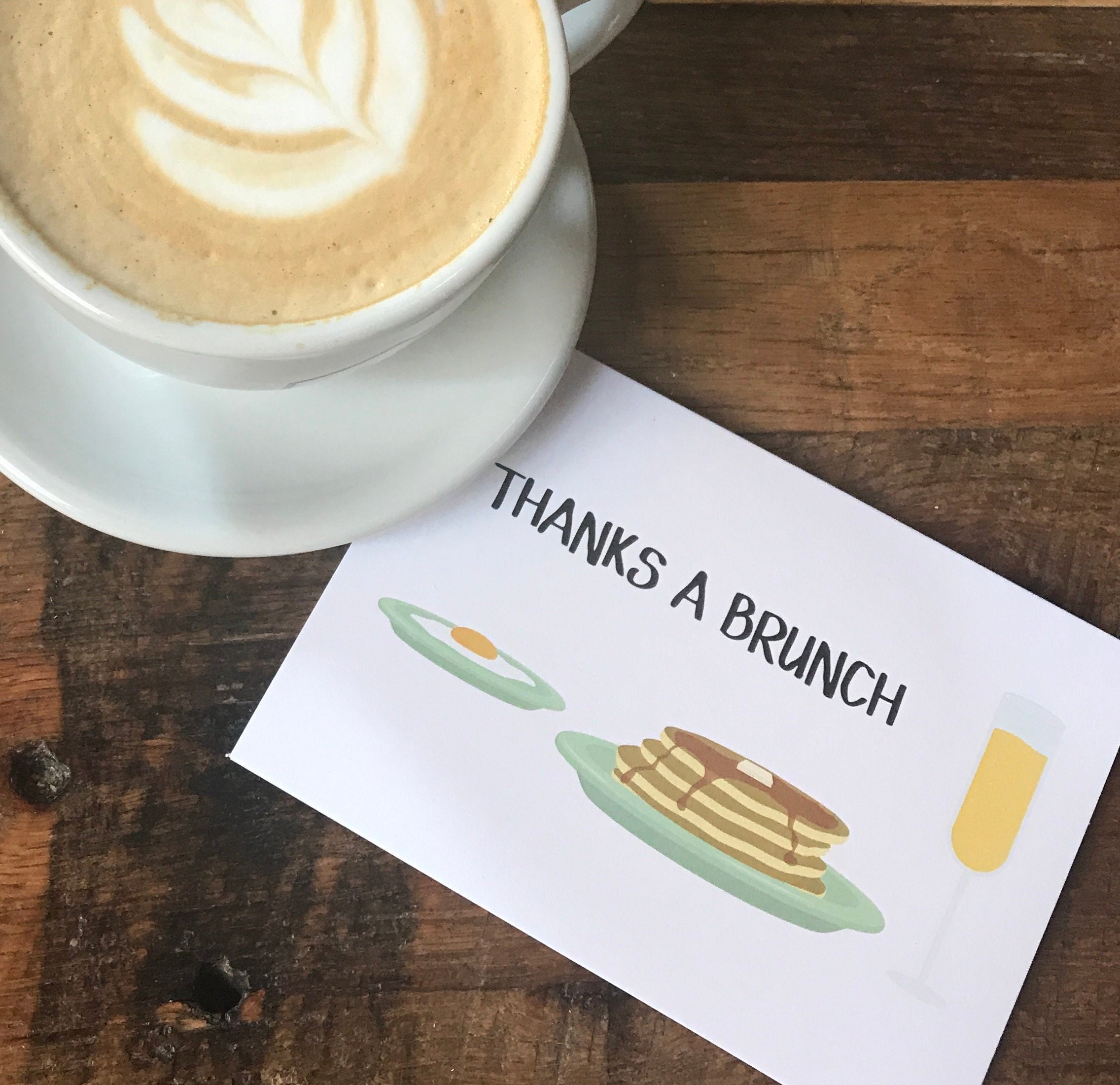 Thanks A Brunch | Punny Handmade Cute Funny Love Food Card Birthday ...
