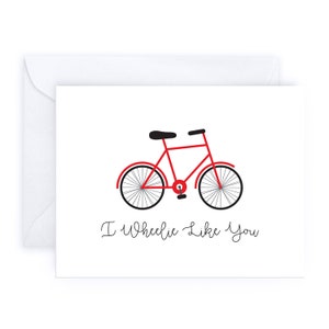 I Wheelie Like You | Punny Handmade Congratulations Friendship Greeting ...