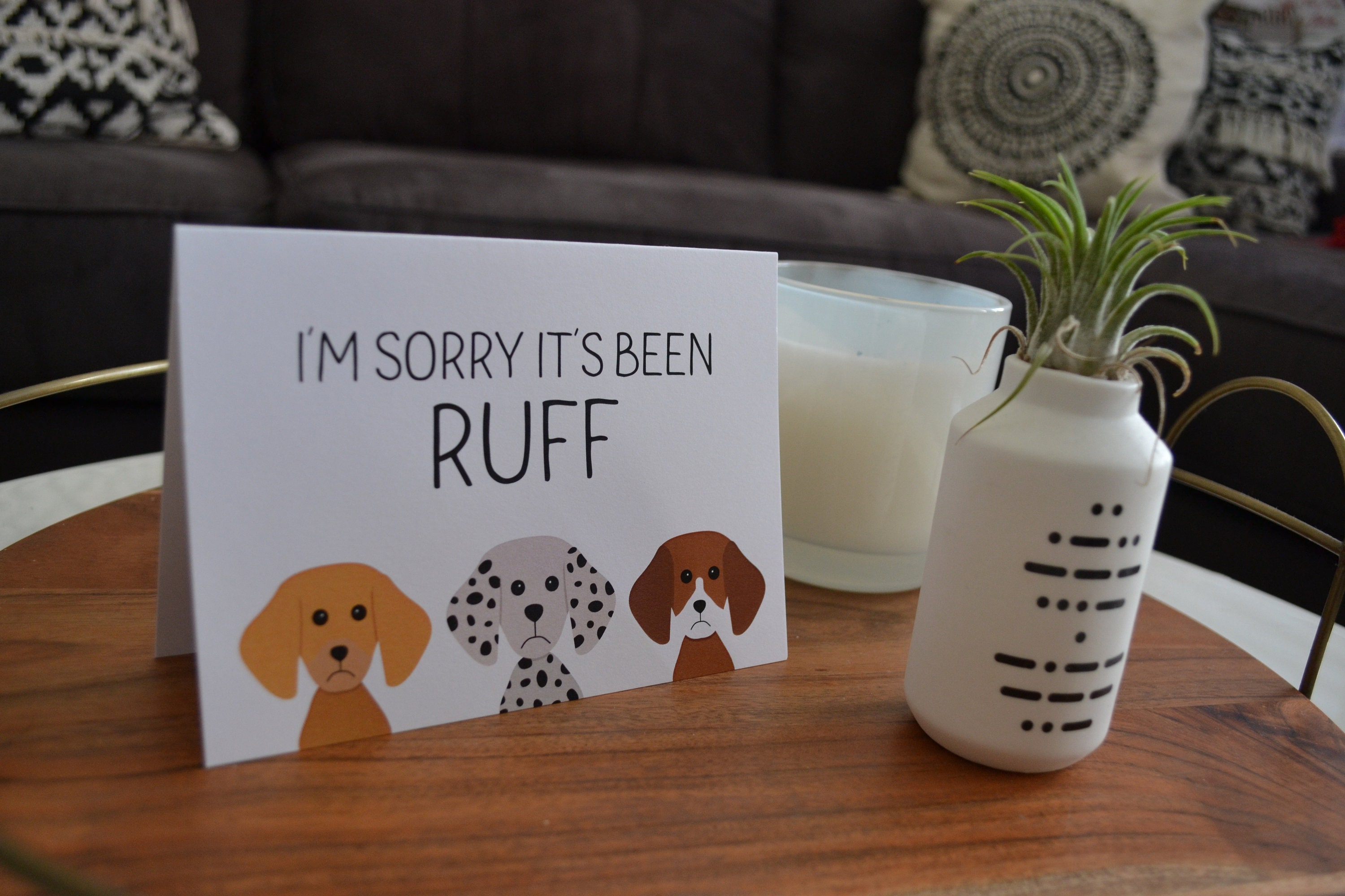 Sorry It's Been Ruff Puppy Dog Thinking of You | Etsy