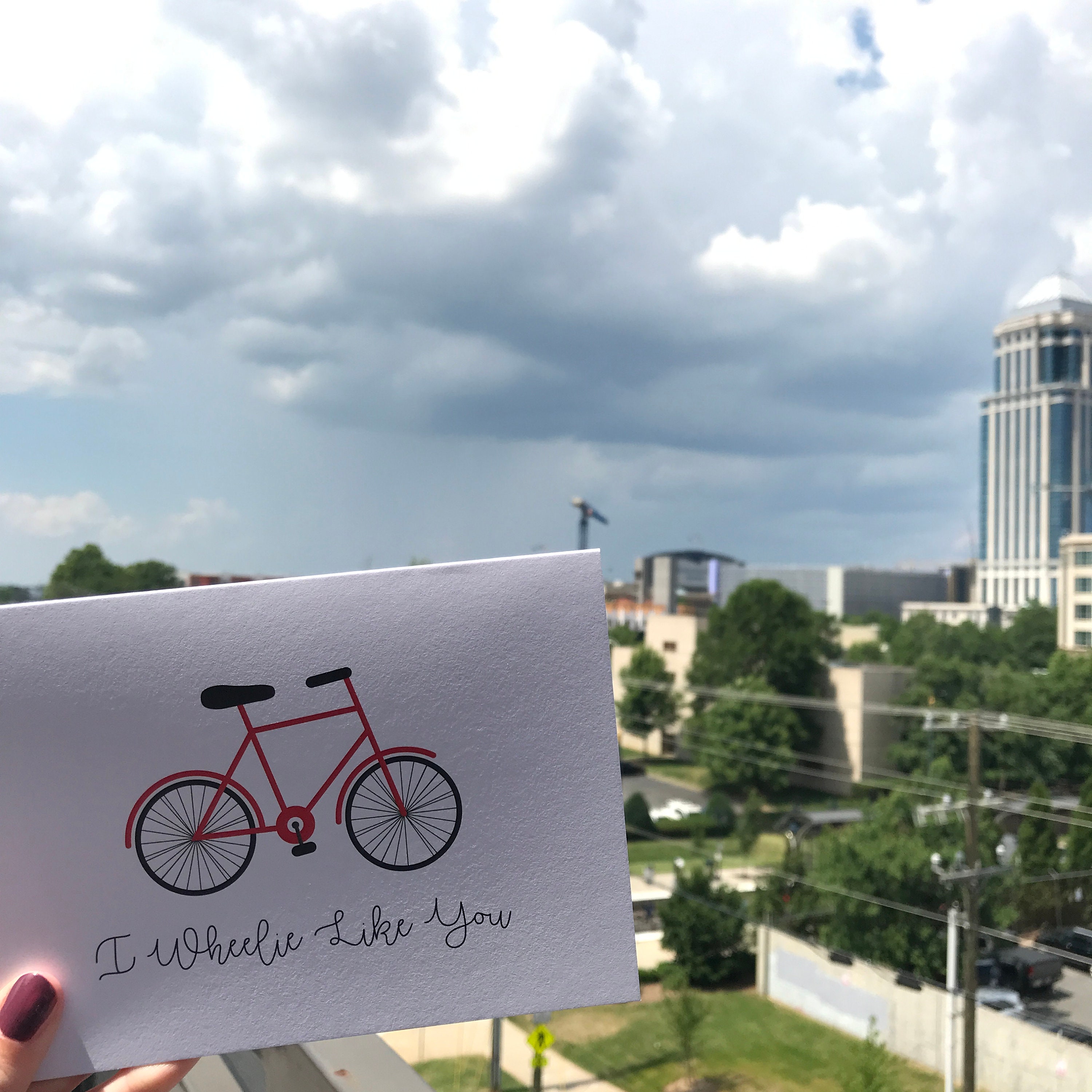 I Wheelie Like You | Punny Handmade Congratulations Friendship Greeting ...