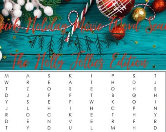 Hallmark Holiday Movie Word Search Printables Parade of Homes Edition ...