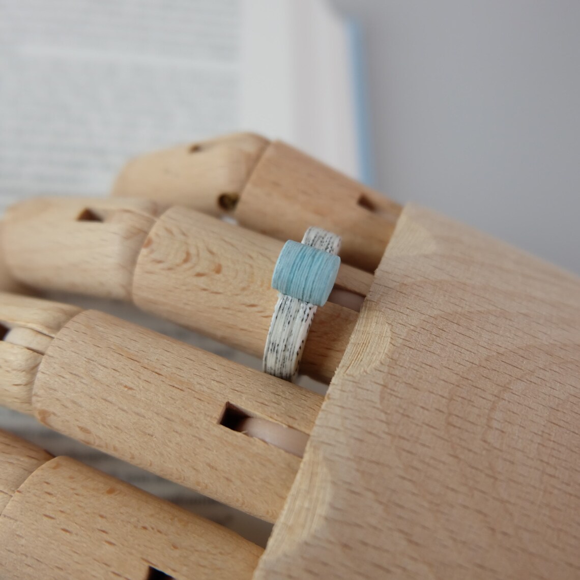 Modern Book Lovers Ring Unique Book Jewellery. Paper First | Etsy