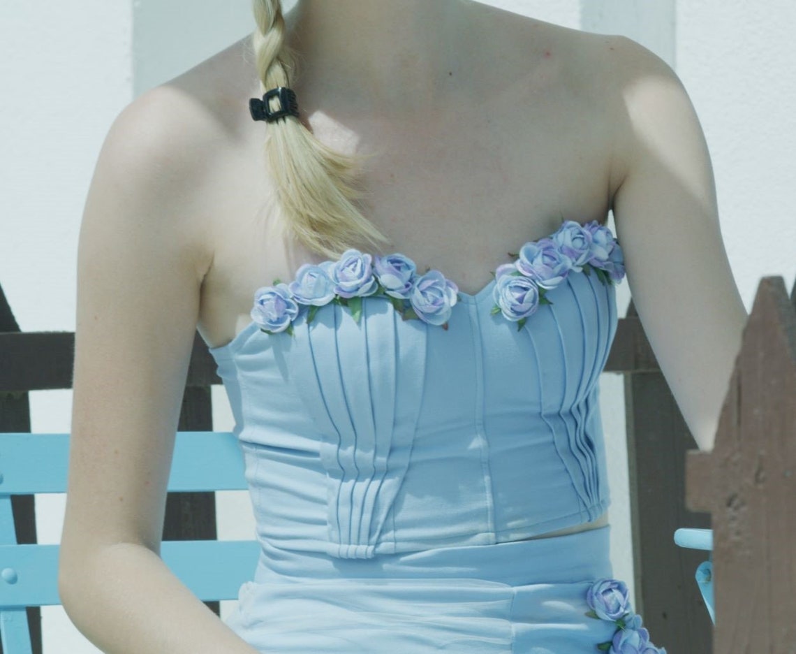 SEA SHELLS and FLORETS Bralette and Skirt 3D Flower | Etsy
