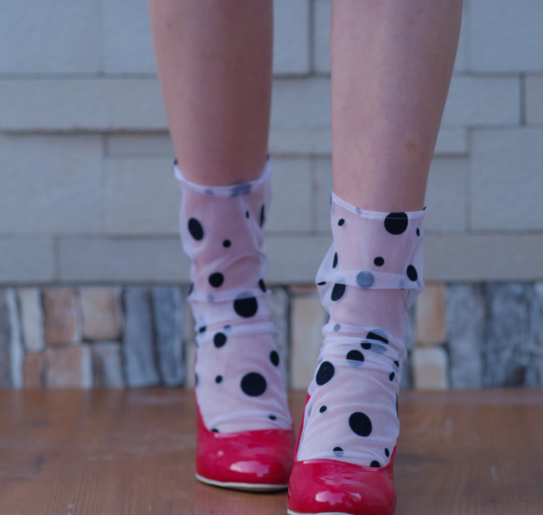 Polka Perfect Tulle Socks - Etsy