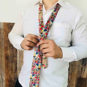 Wonder Comic Strip Graphic Tie | Comic Con Ties | Cosplay Men's and ...