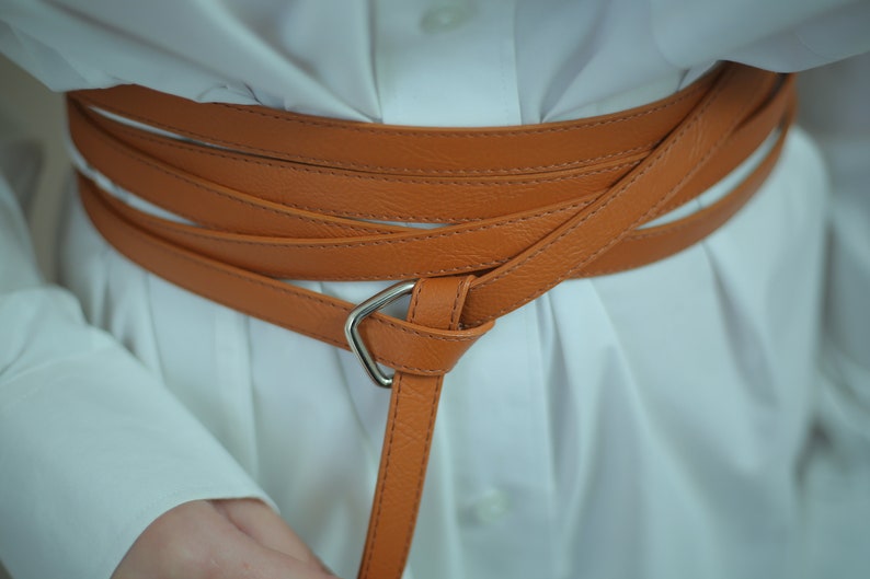 Monroe Feels Statement Belt Red Tan Vintage Obi Belt Waist - Etsy