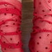 Ruby Red Tulle Socks - Etsy