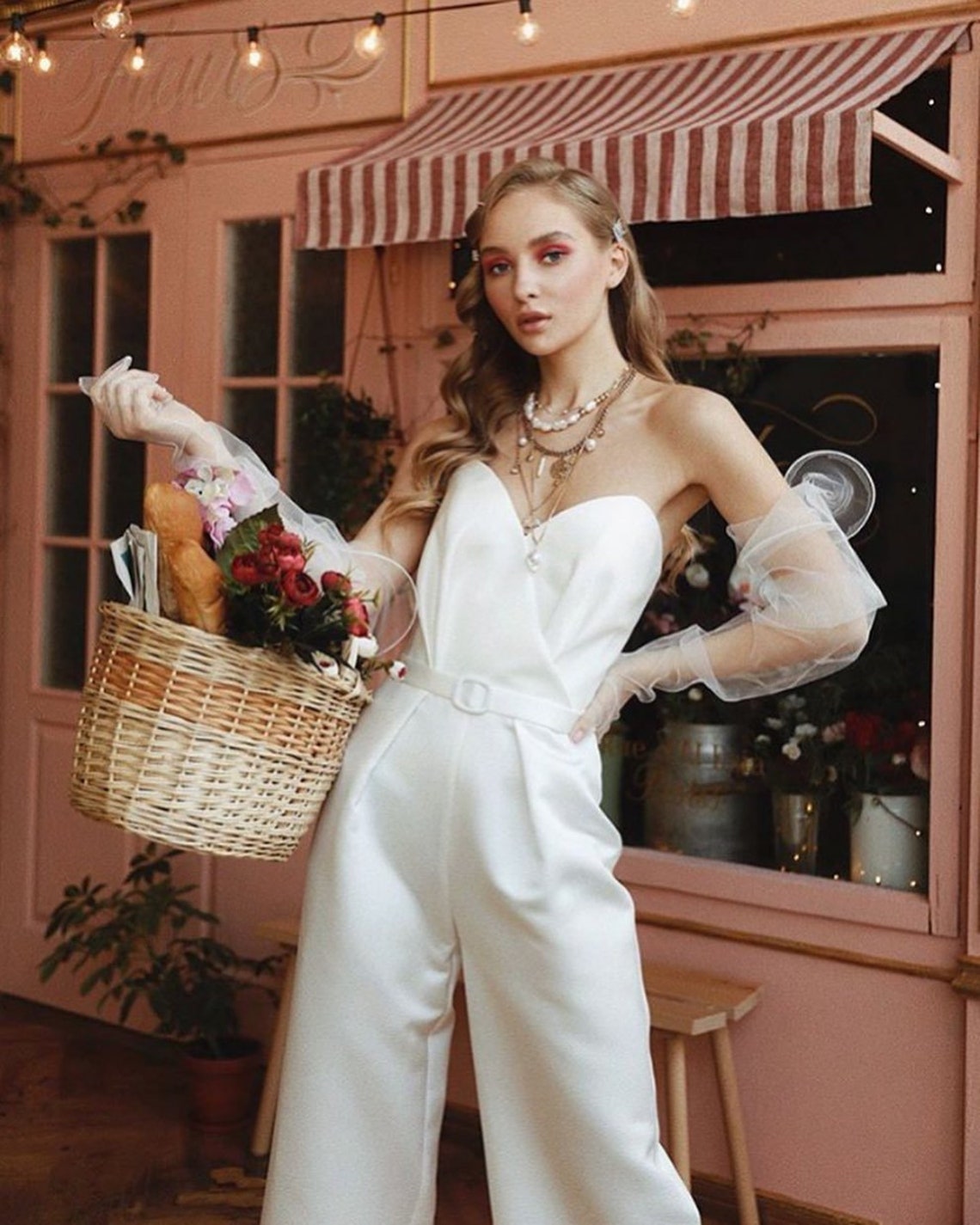 Custom Ruffle Swirl Gloves Long White Ruched Bridal Wedding - Etsy