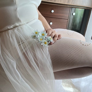 Custom Pearly Heart Tights (white) Fishnet Stockings Pantyhoe | Vintage ...