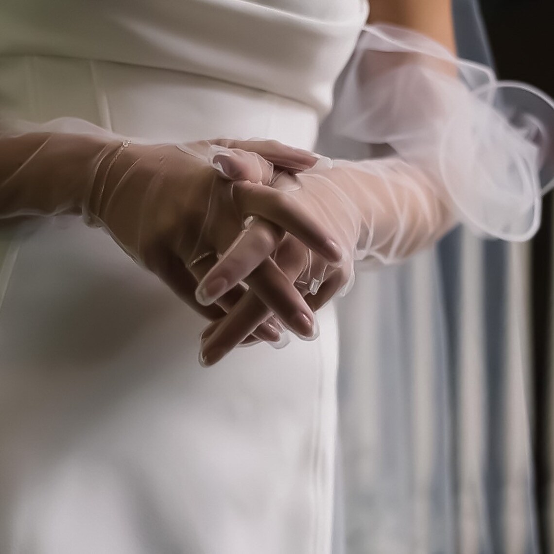 Custom Ruffle Swirl Gloves Long White Ruched Bridal Wedding - Etsy