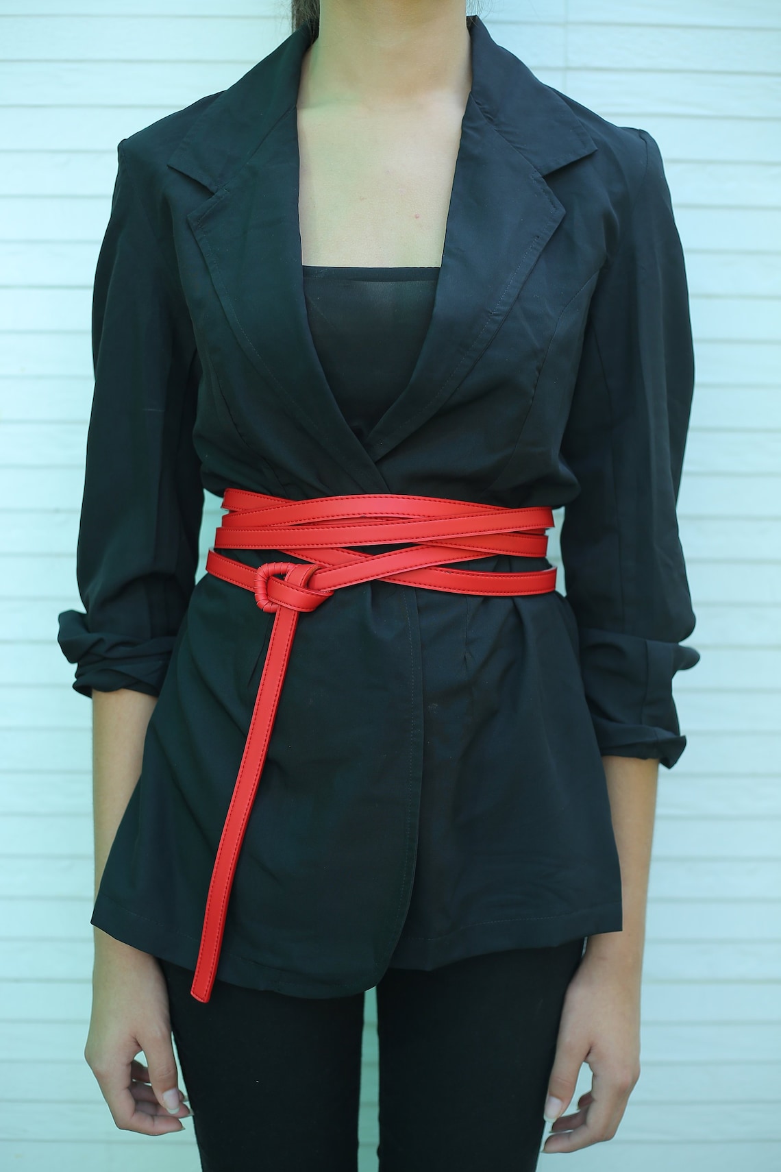 Monroe Feels Statement Belt Red Tan Vintage Obi Belt Waist - Etsy India