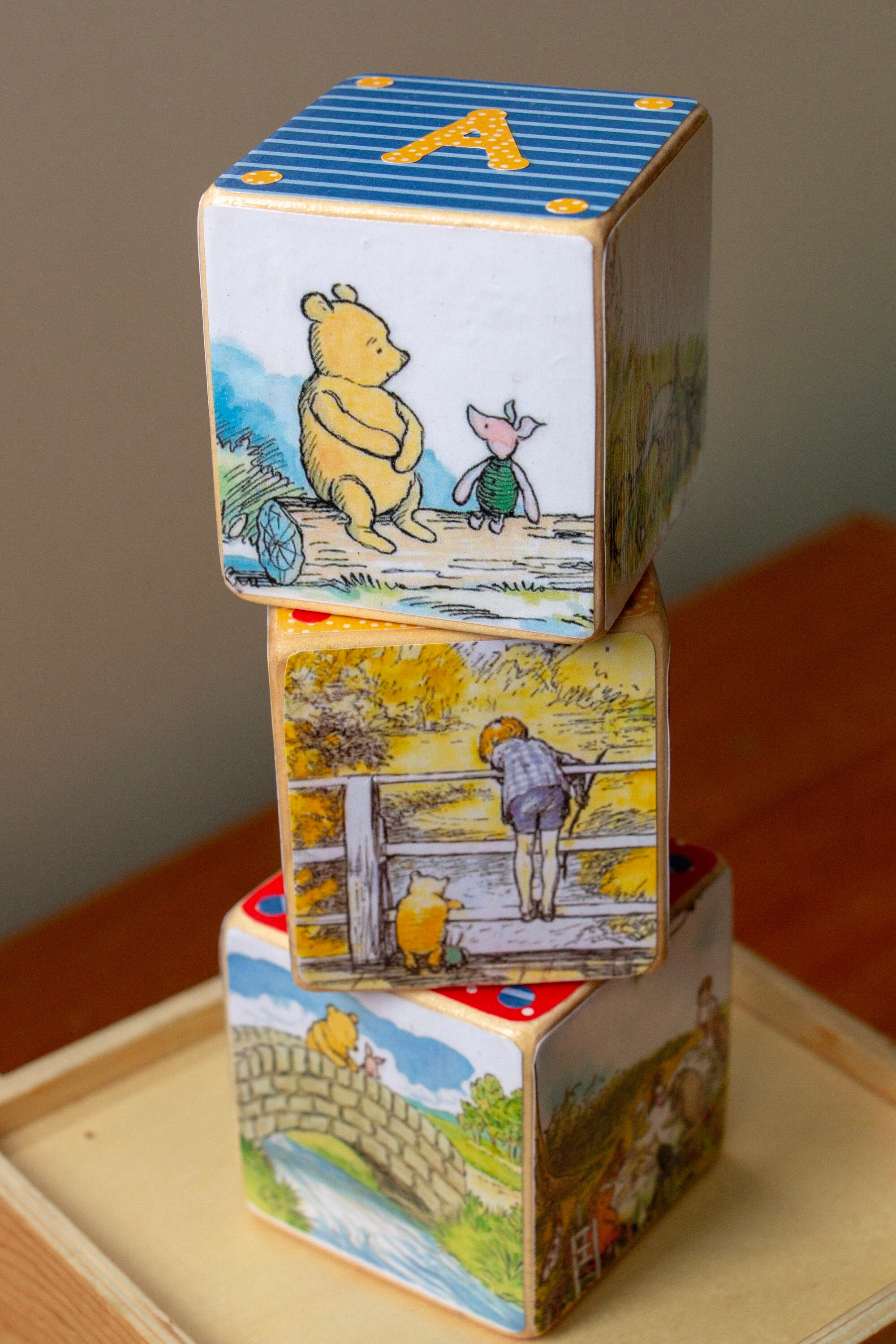 Nursery Cubes Winnie the Pooh - Etsy Australia