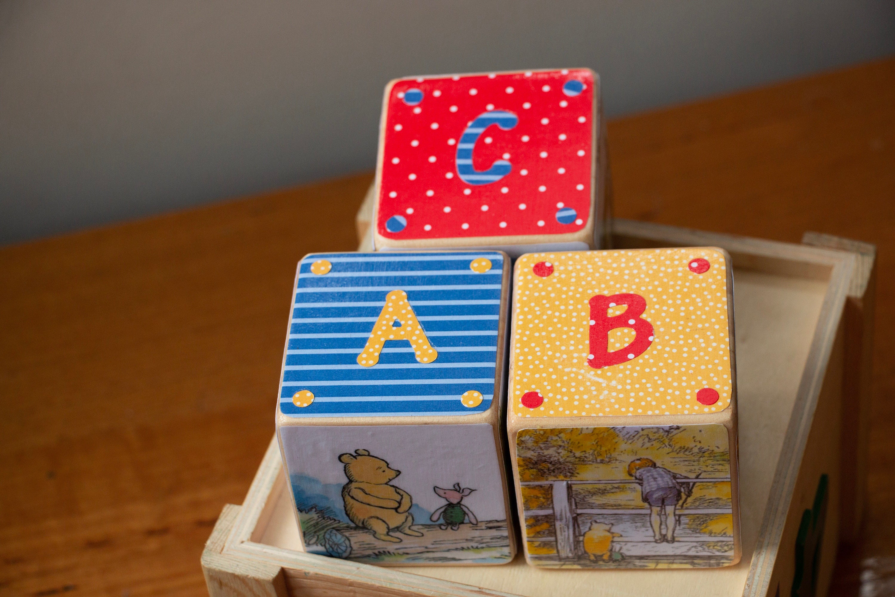 Nursery Cubes Winnie the Pooh - Etsy Australia