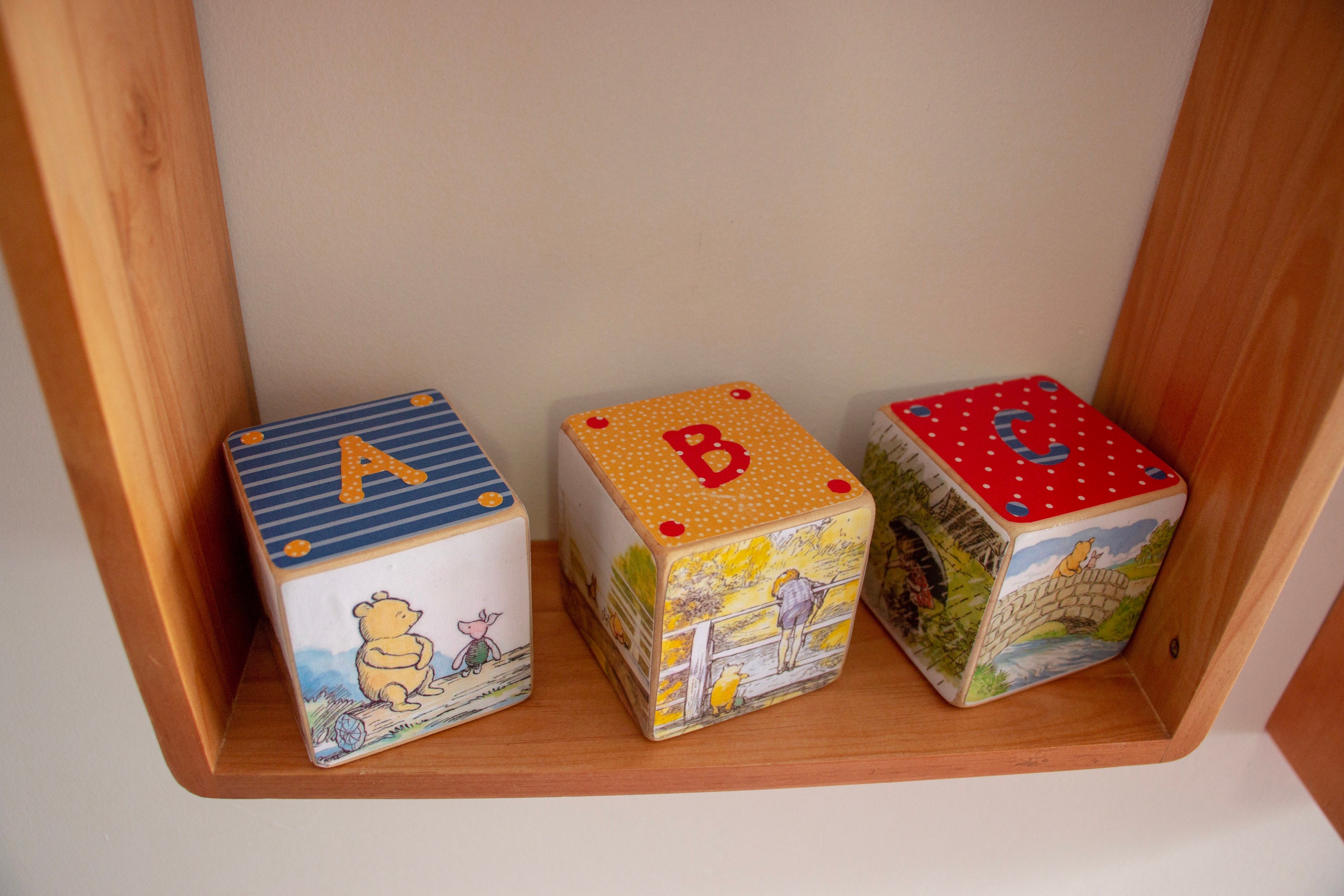 Nursery Cubes Winnie the Pooh - Etsy Australia
