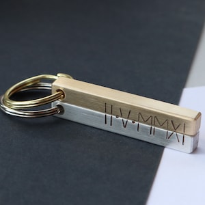Personalised Pair of Key Rings, Couple's Keyrings, Two Keyrings ...