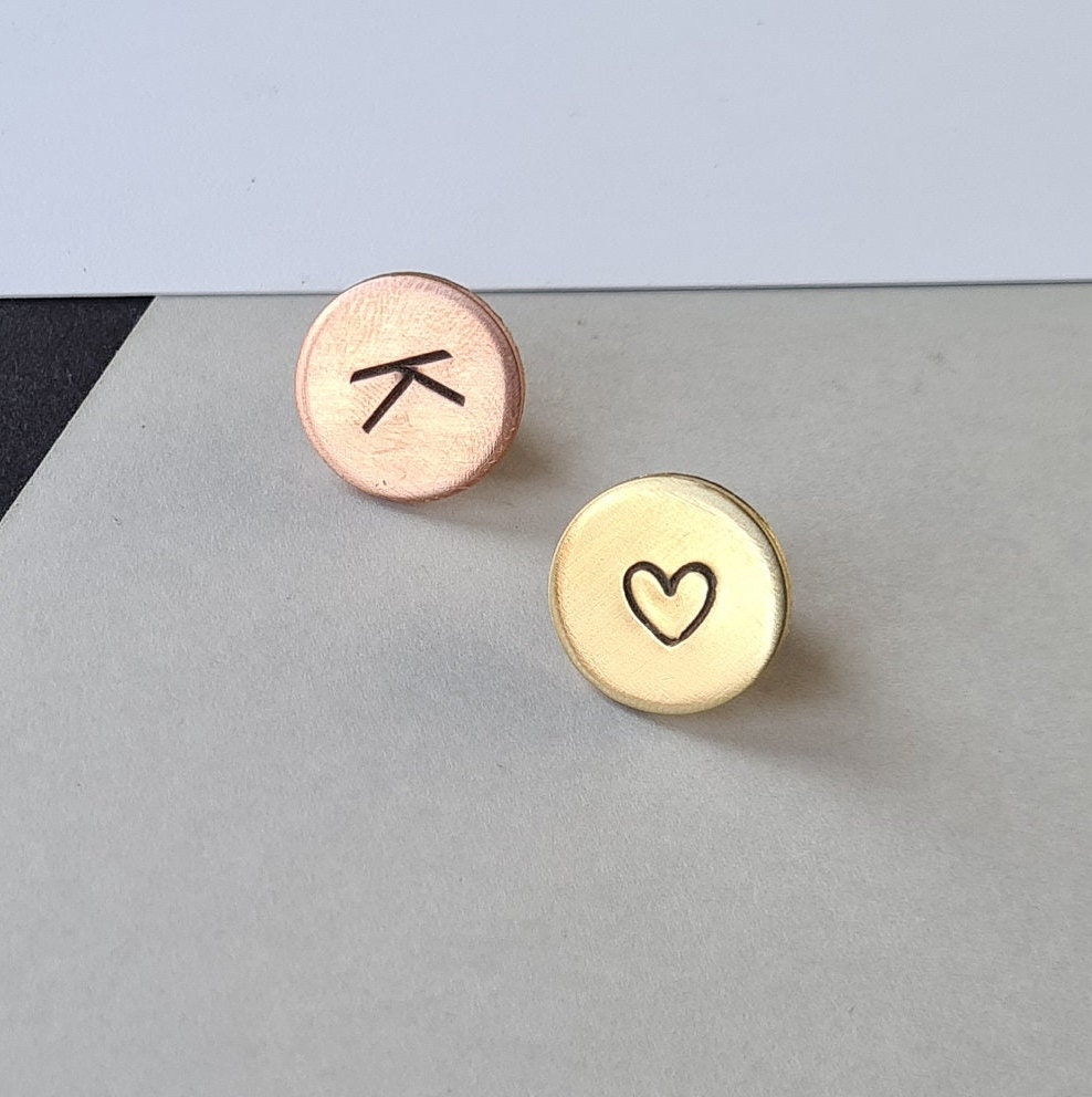 Initial Push Pin Monogram Pushback Pin for Bags Stocking - Etsy UK