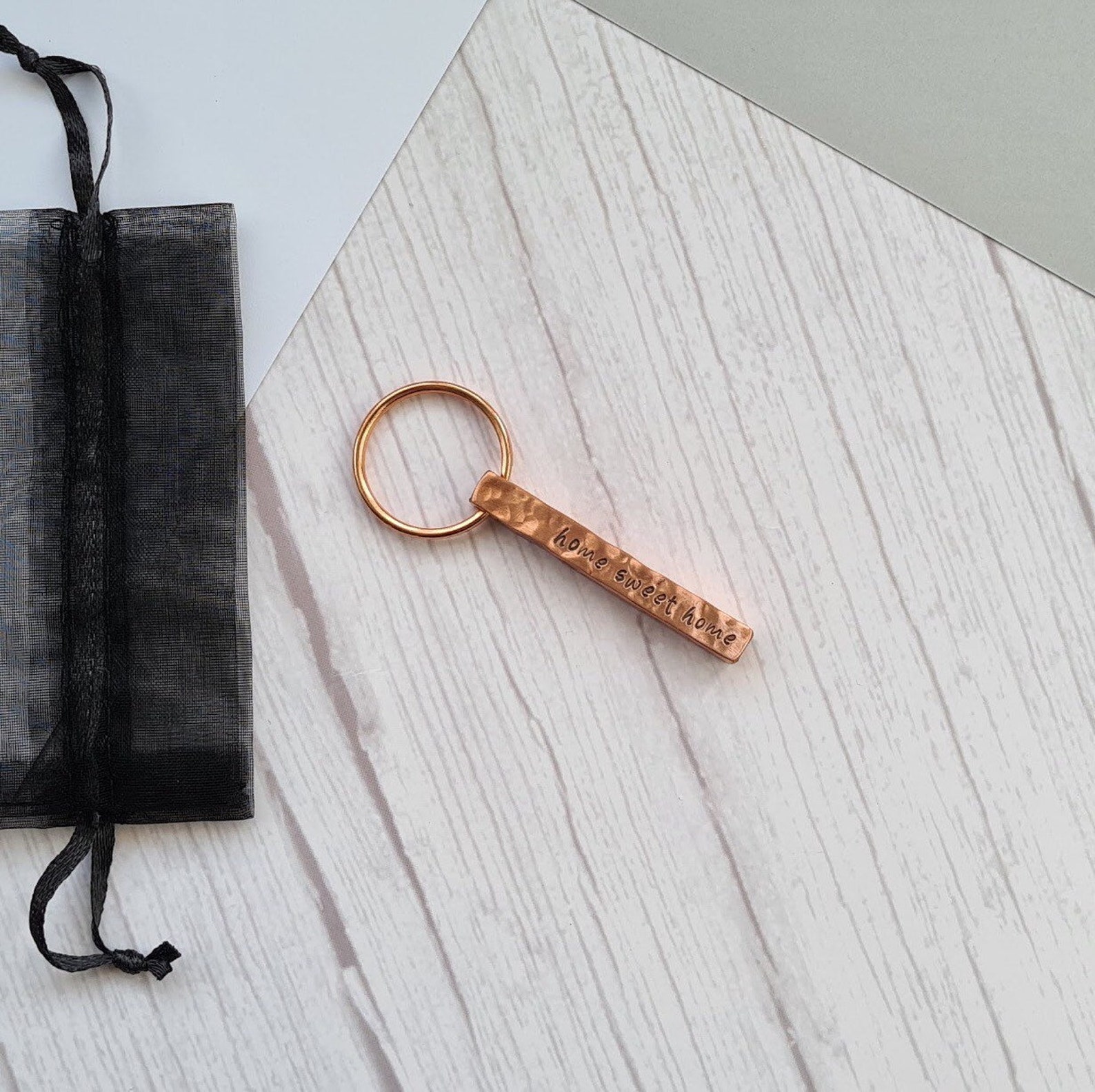 Copper Bar Key Ring Personalised Custom Keyring Bar Keyring - Etsy