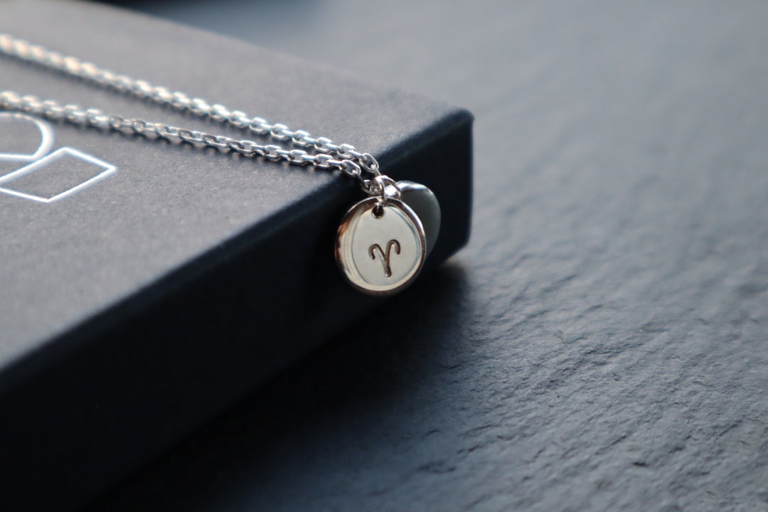 Zodiac Necklace Sterling Silver, Star Sign Necklace 925 Horoscope ...