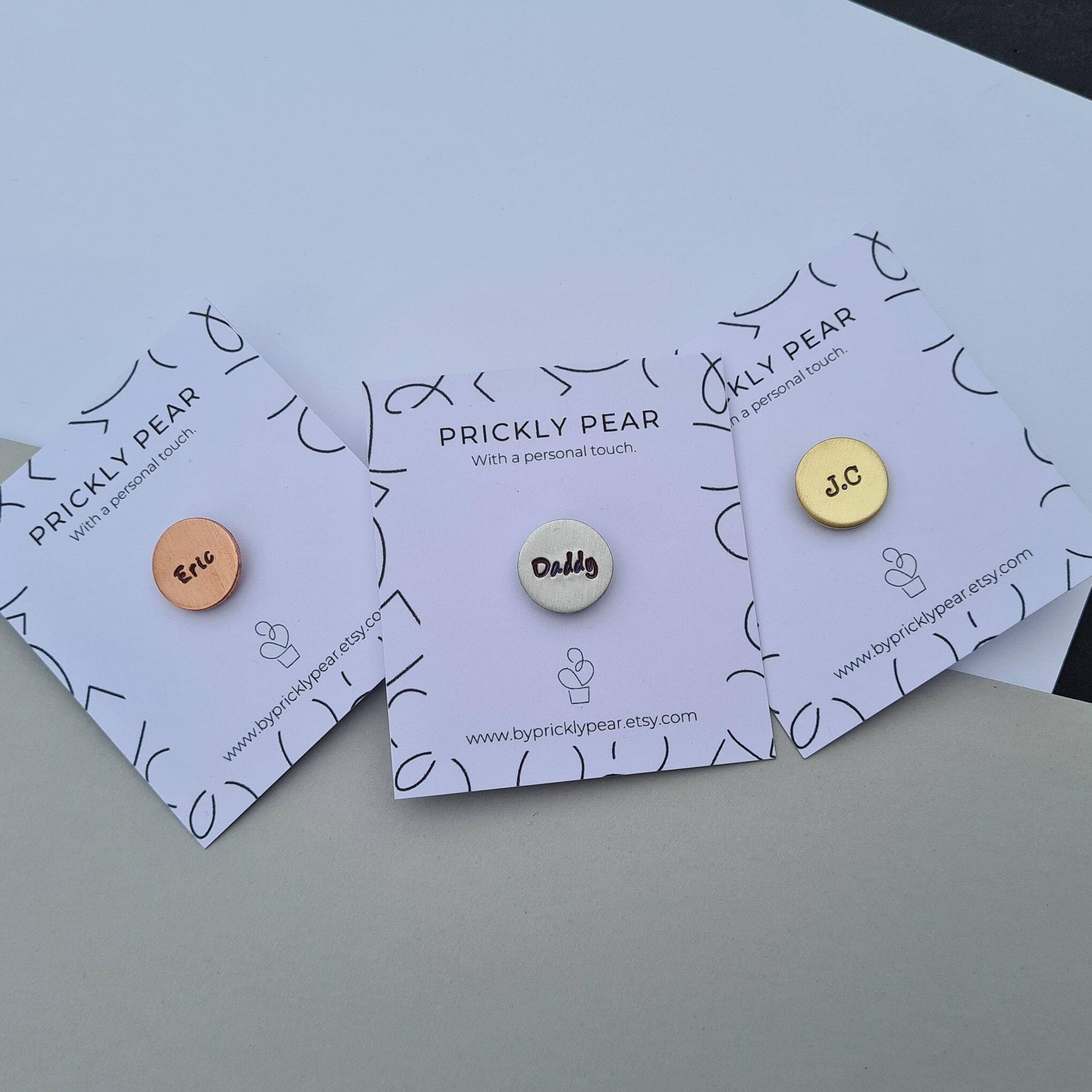 Personalised Push Pin Personalized Pushback Pin for Bags - Etsy