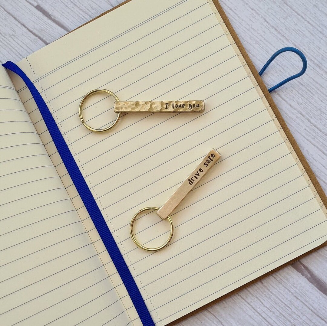 Drive Safe Key Ring, Get Back Safe, New Driver Keychain, Car Key Fob ...