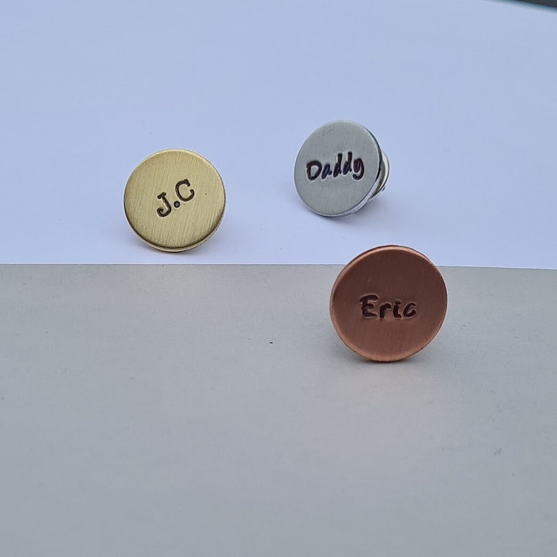 Personalised Push Pin, Personalized Pushback Pin for Bags, Lapels, Name ...