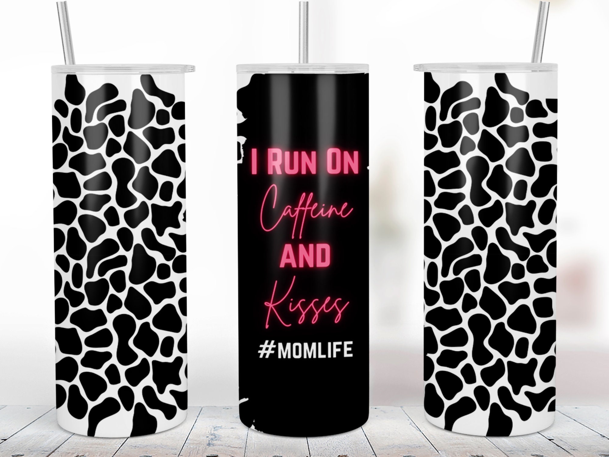 Mom Life 20 Oz Skinny Tumbler Sublimation Design Download Etsy