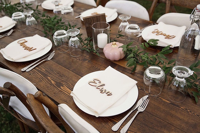 Placeholder Name Cut Out | Wedding | 3D Cutout - Etsy