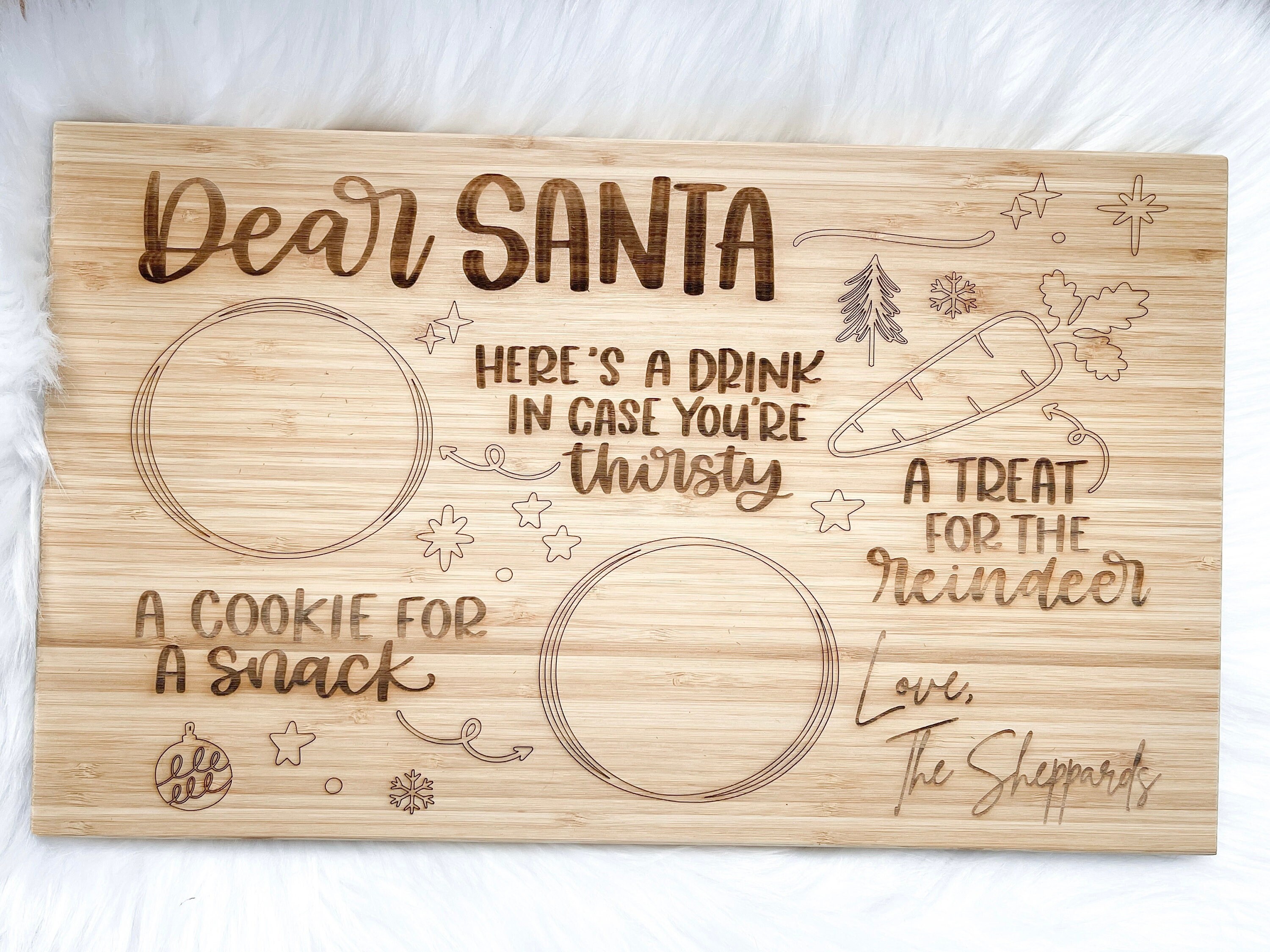 Engraved Santa Board - Etsy Canada