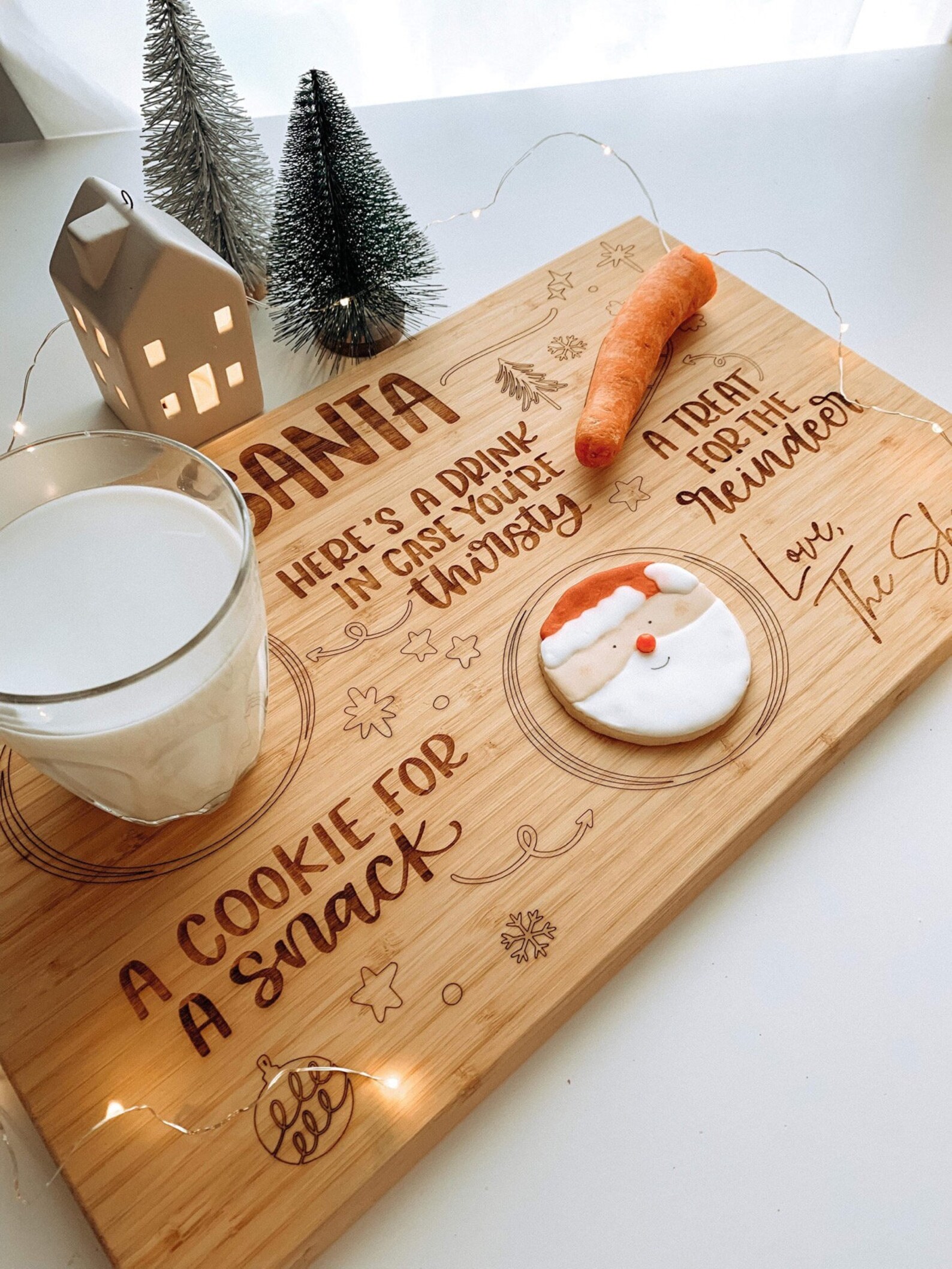 Engraved Santa Board - Etsy Canada