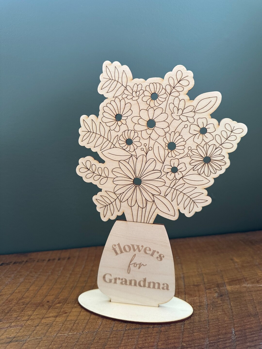 Flowers for Grandma Stand - Etsy