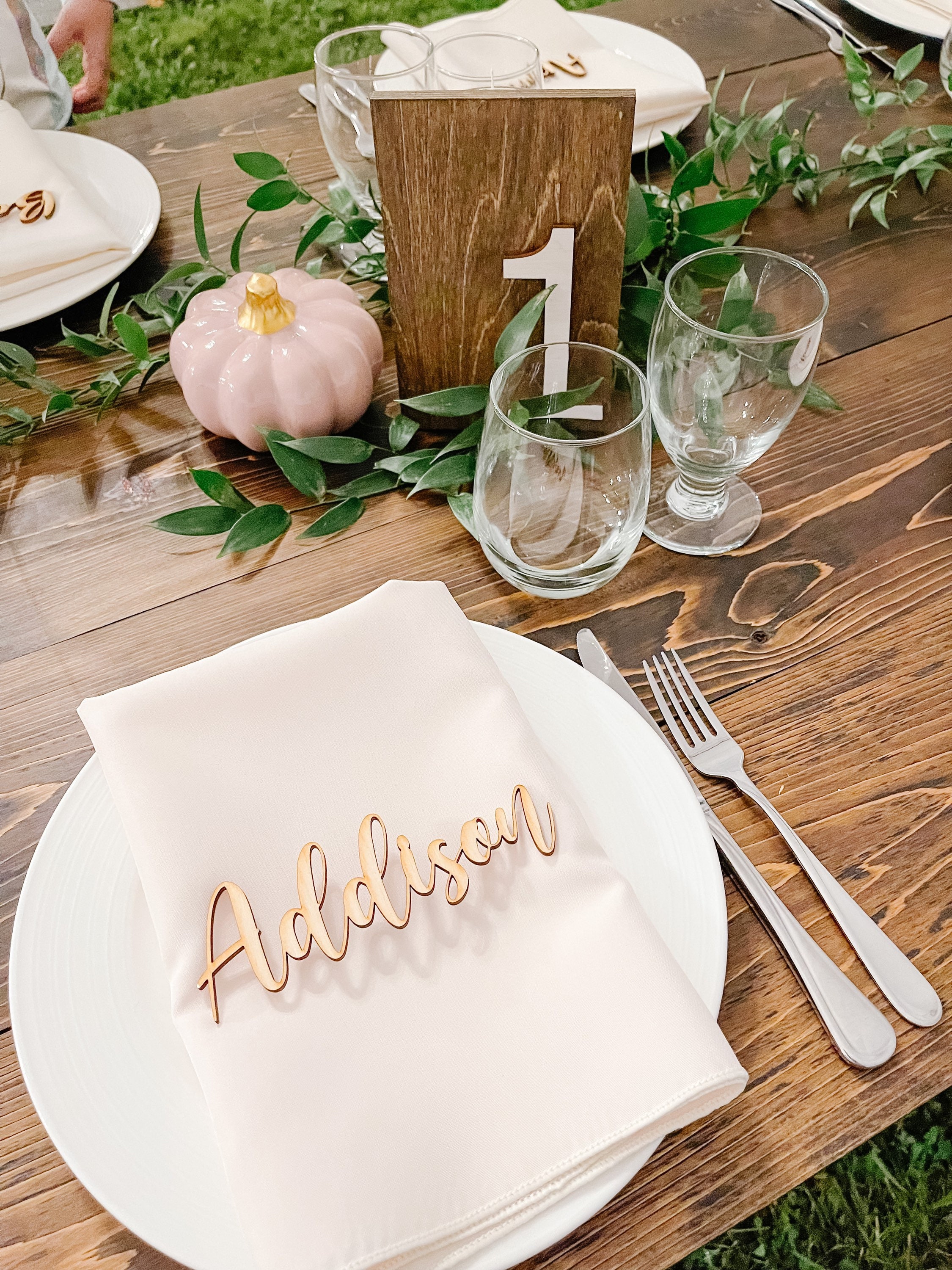 Placeholder Name Cut Out | Wedding | 3D Cutout - Etsy