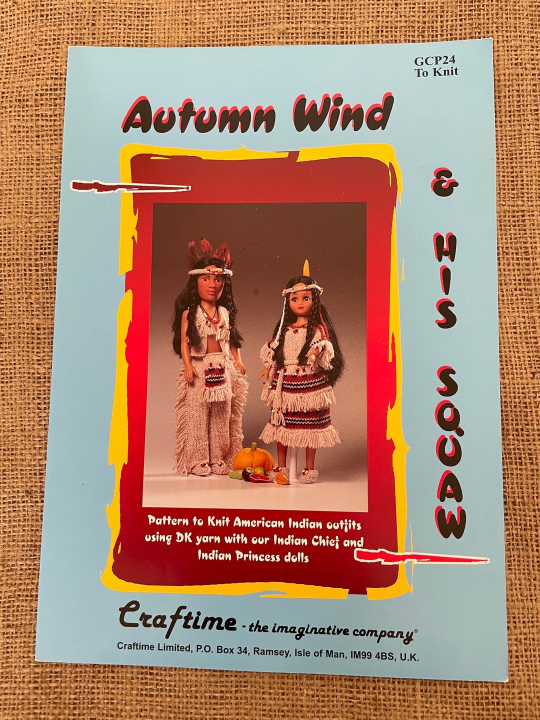 Craftime Knitting Pattern for Dolls Outfit Autumn Wind and His Squaw - Etsy