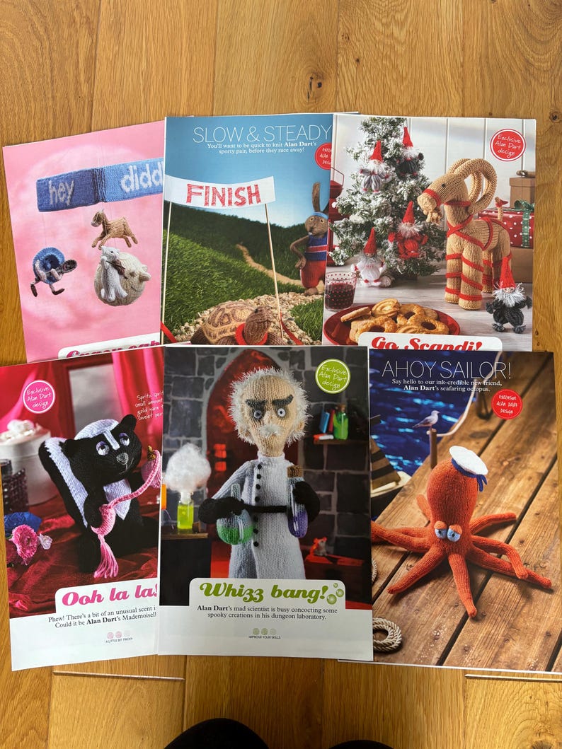 6 Alan Dart Knitting Patterns - Etsy