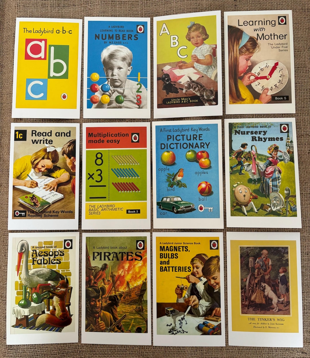 Set of 12 Ladybird Book Cover Postcards - Etsy