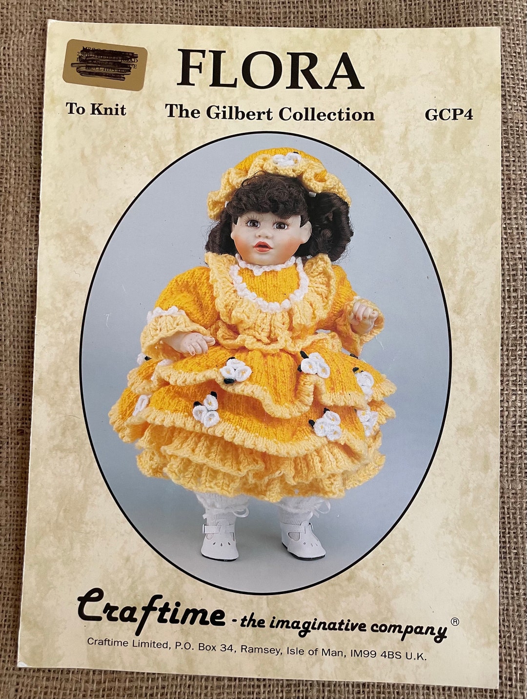 Craftime Knitting Pattern for Dolls Outfit Flora - Etsy