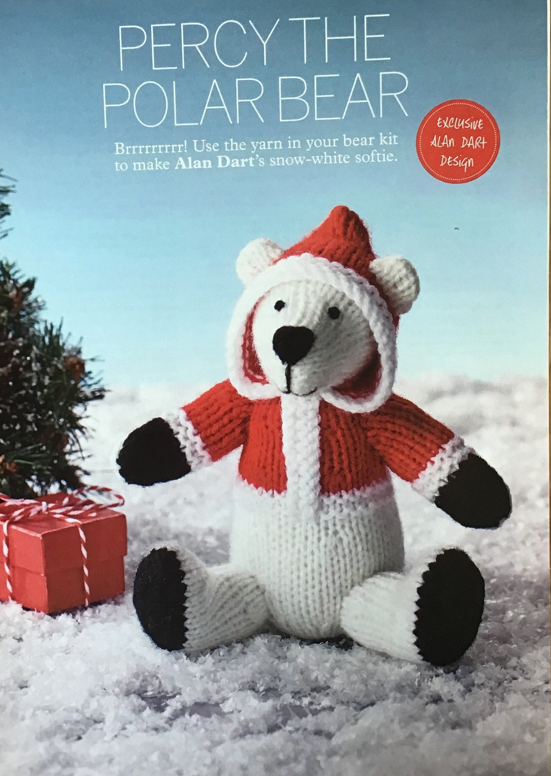 Alan Dart Knitting Pattern for Percy the Polar Bear - Etsy UK