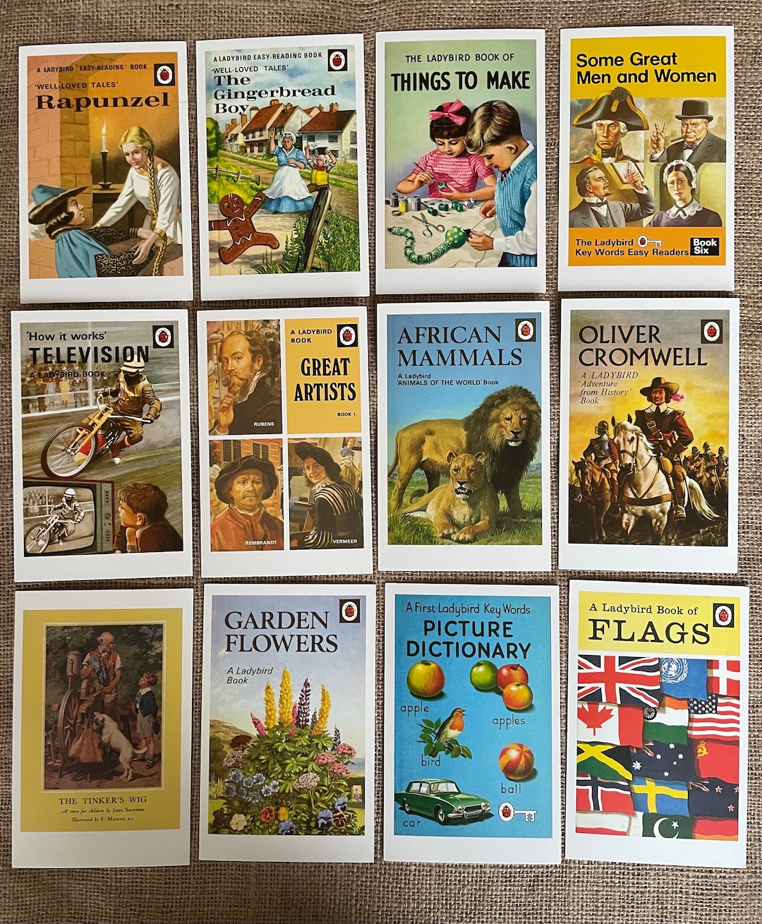 Set of 12 Ladybird Book Cover Postcards - Etsy
