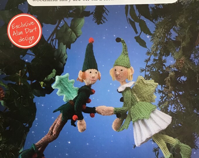 Alan Dart Knitting Pattern for Holly and Ivy Christmas Elf and - Etsy UK