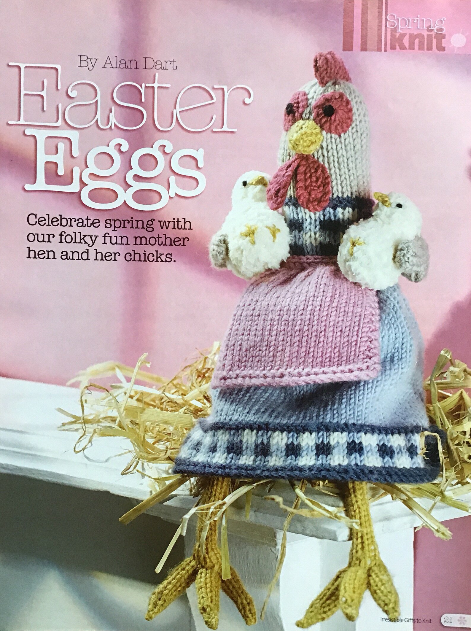 Alan Dart Knitting Pattern for Mother Hen and Her Chicks - Etsy